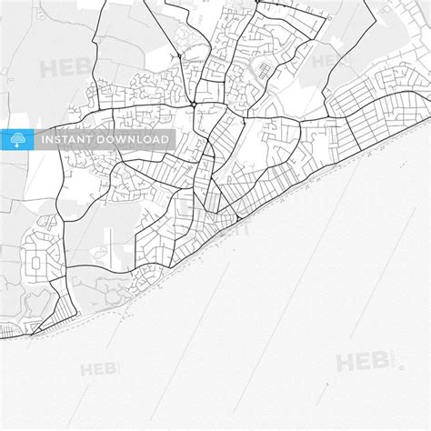Vector Pdf Map Of Clacton On Sea England Hebstreits Map Clacton