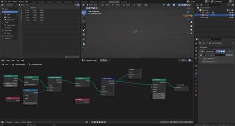 explain why geometry nodes positioning is acting more like scaling