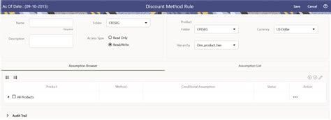 Create Discount Method Rule