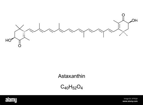 Astaxanthin Molecular Stock Vector Images Alamy
