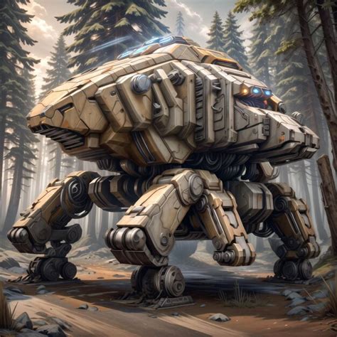 Premium Ai Image A Robot In The Forest