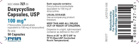 DOXYCYCLINE MONO 100MG RX Products