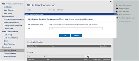 SEB App Signature Key SEB Server Documentation