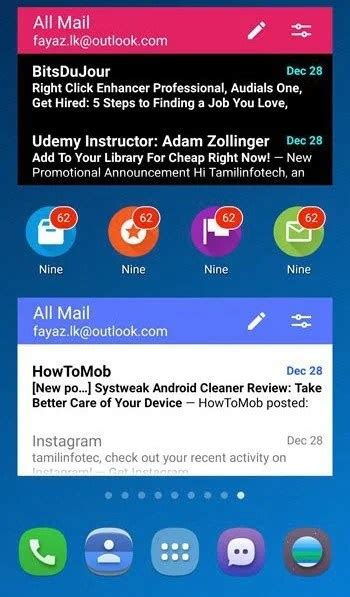 Six Best Email Widgets For Android 2017 Tamilwebin