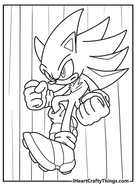 Sonic The Hedgehog Colouring Printable 2025