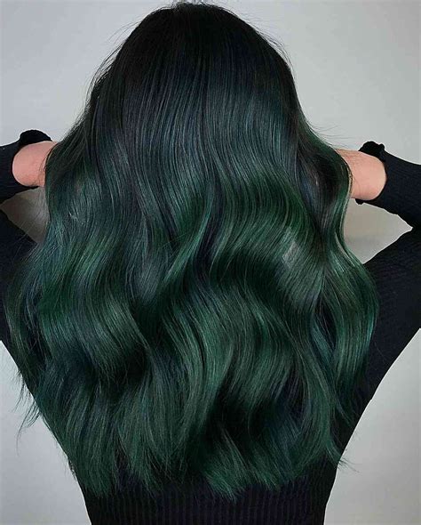 Dark Green Hair Color