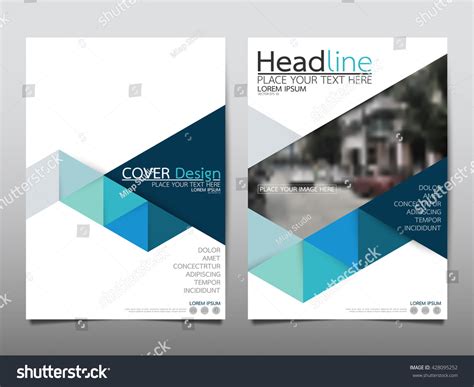 블루 트라이앵글 기술 연례 보고서 안내물 스톡 벡터로열티 프리 428095252 Shutterstock