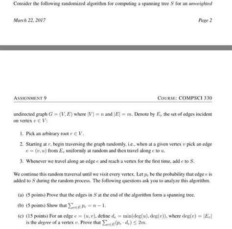 solved consider the following randomized algorithm for