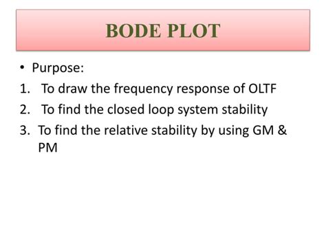 Unit 4 Frequency Response Bode Plot Pptx