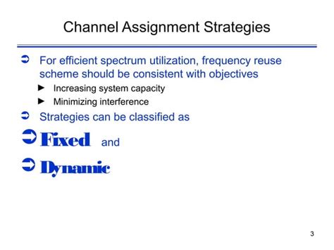 Channel Assignment Strategies PPT Computer Networking Computing