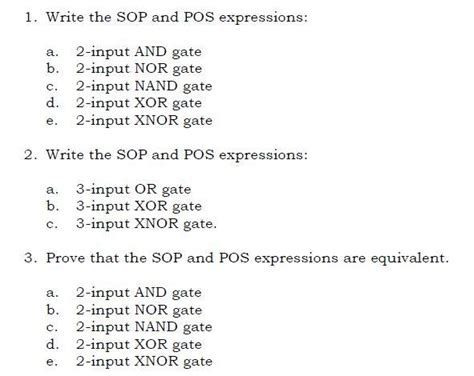 Solved Write The SOP And POS Expressions A C Input Chegg