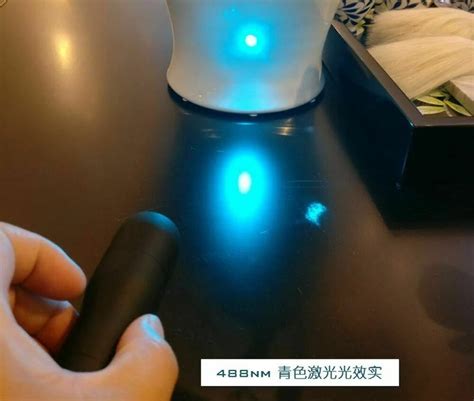Waterproof 488nm 1mw Cyan Blue Handheld Dot Laser Pointer Presentation Torch Beamq