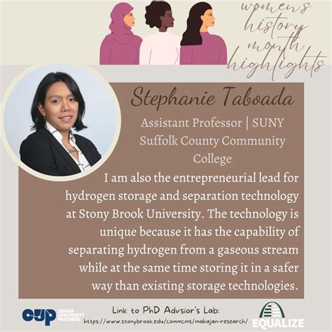 Womens History Month Highlight Stephanie Taboada Assistant Professor