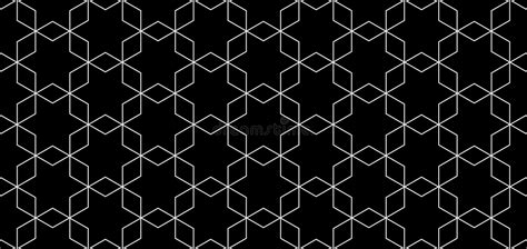 Vector Seamless Hexagon Pattern Abstract Geometric Low Poly Background Stylish Fractal Texture