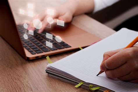 비즈니스 프로세스 개념입니다 비즈니스 프로세스 및 워크 플로우 자동화와 순서도 관리 승인 비즈니스 프로세스에 대한 스톡 사진 및 기타 이미지 Istock