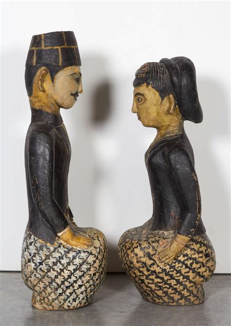 Antique Loro Blonyo Wedding Couple From Java At 1stdibs Loro Blonyo
