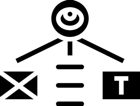 Hierarchy Ux Ui Design Glyph Icon Royalty Free Vector Image