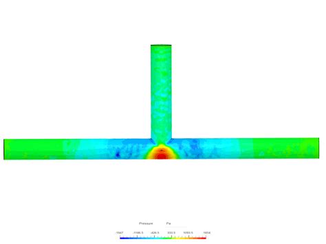 T Junction Flow By Dwhisnant Simscale