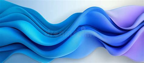 Smooth Abstract Background Featuring Flowing Waves In Shades Of Blue And Purple Creating Serene
