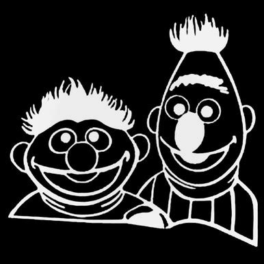 Bert Ernie Decal Sticker