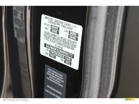 2010 Xf Color Code Pec For Ebony Black Photo 63428154