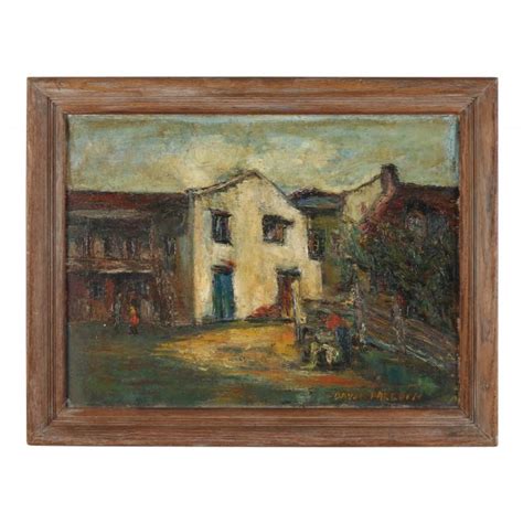 David Pallock American 1906 1977 Street Scene With Figures Lot 258 November Estate