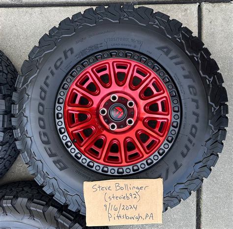 Pennsylvania Fuel Off Road Cycle Candy Red Wheels 17x9 1 Offset And