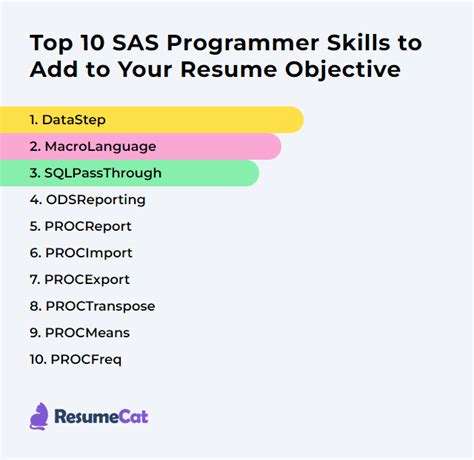 Top 17 SAS Programmer Resume Objective Examples ResumeCat