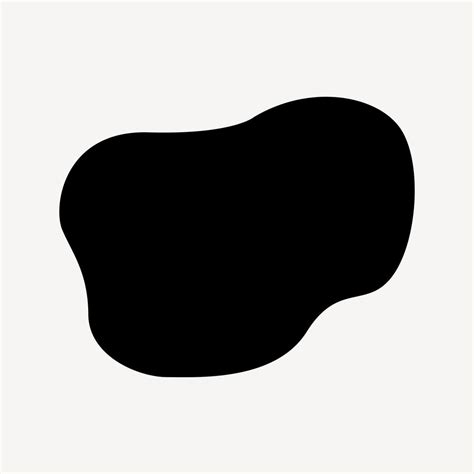 Black Blob Badge Clip Art Premium Vector Rawpixel