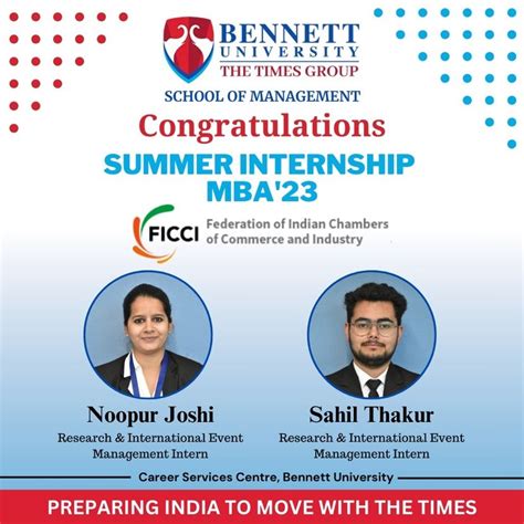 Schoolofmanagement Bennettuniversity Internship Futureleaders School Of Management