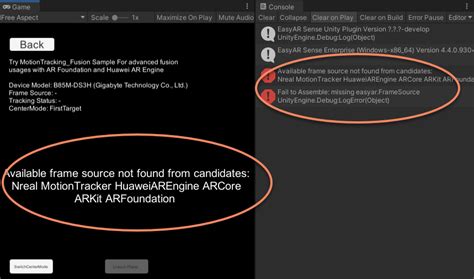 样例使用说明 — Easyar Sense Unity Plugin 470 文档