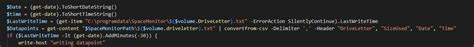 monitoring with powershell disk space full prediction msp