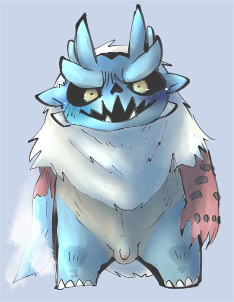 Rule 34 2021 Anthro Balls Black Sclera Blade Blue Background Blue Body Blush Capcom Claws