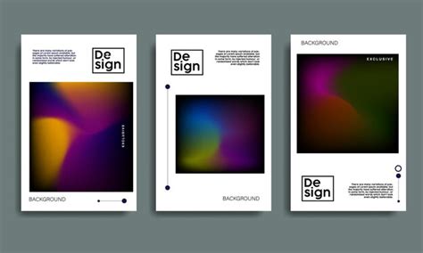 Premium Vector Set Of Abstract Mesh Gradients Cute Gradient