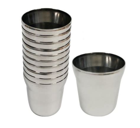 Stainless Steel Water Cup 175ml59oz 5~20pcs Restaurant Cafe Bar Made