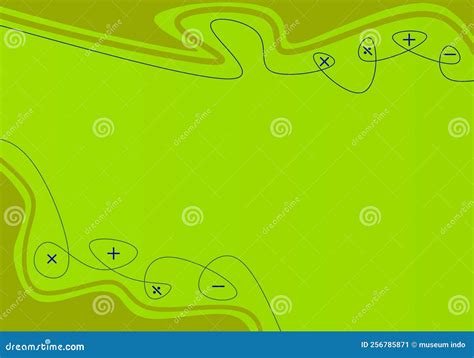 Green Background With Math Theme Stock Illustration Illustration Of Table Object