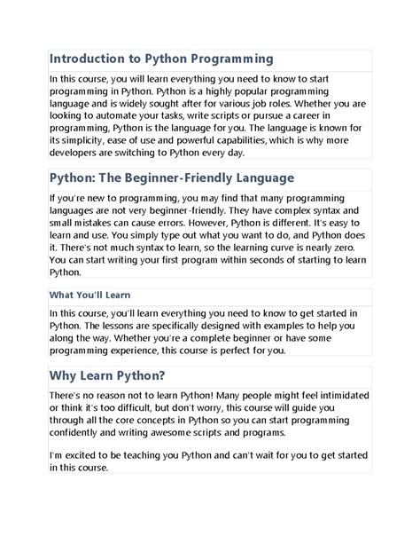 Introduction To Python Programming Python Is A Highly Popular