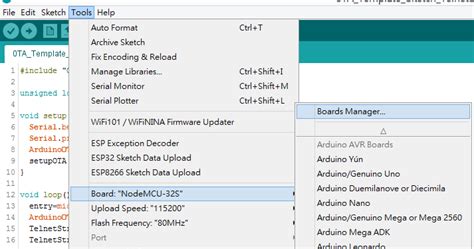 Blog Of Wei Hsiung Huang Arduino Ide How To Update The Arduino Core