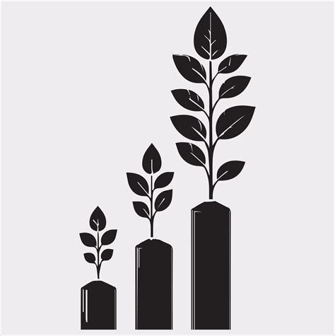 Growth Tree Silhouette On White Background 47818071 Vector Art At Vecteezy