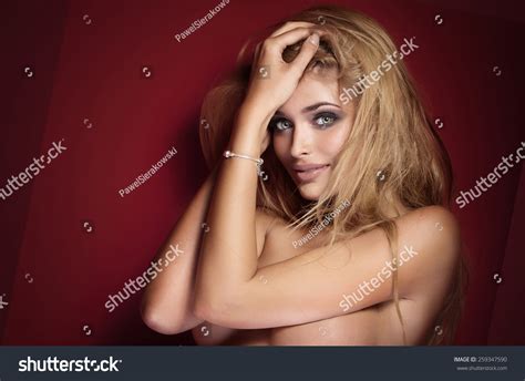 Beauty Portrait Sensual Smiling Blonde Woman Stock Photo Shutterstock