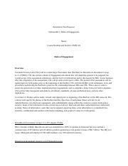 Rules Of Engagement CMIT 321 Docx Penetration Test Proposal Deliverable 1 Rules Of Engagement