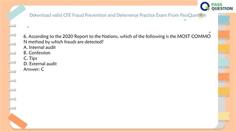 PPT CFE Fraud Prevention And Deterrence Exam Questions PowerPoint Presentation ID