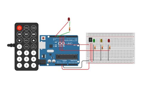 Circuit Design Ir Remote 3led Tinkercad