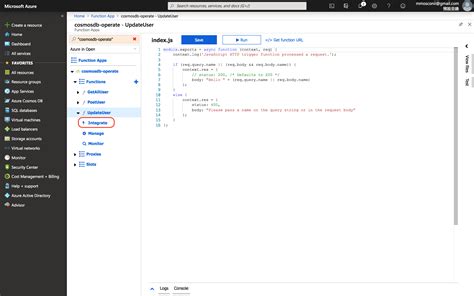 Nodejs 】透過 Azure Functions 探索 Azure Cosmos Db 使用 Windows Os And Web Ui
