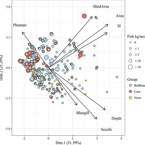 Results Of Principal Component Analysis Showing Variables Loading Axis