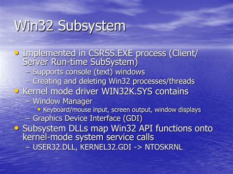 Ppt Windows 2000 System Architecture Powerpoint Presentation Id566177