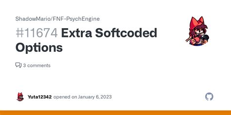 Extra Softcoded Options · Issue 11674 · Shadowmariofnf Psychengine · Github