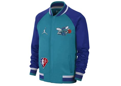 Jordan Nba Charlotte Hornets City Edition Jacket Tealblue Mens Ss24 Us