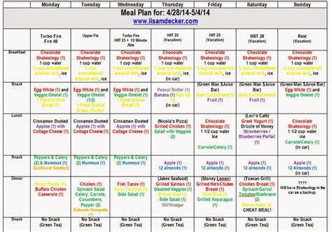 Fit Girl Meal Plan 3 At Elaine Osborn Blog