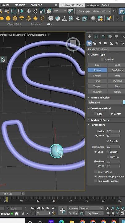 vol select push text animation in 3ds max 3ds max beginners